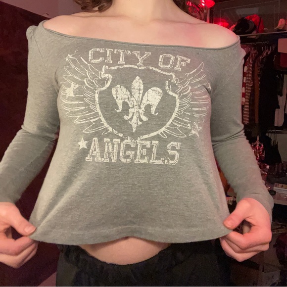 eye candy | Tops | Eye Candy City Of Angels Y2k Style Crop Top | Poshmark